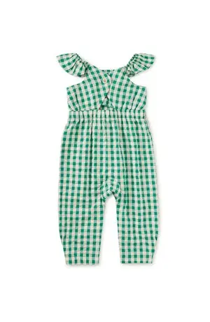 TEA COLLECTION Flutter Button Back Baby Romper