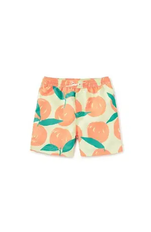 TEA COLLECTION Mid-length Swim Trunks - Valencia Orange