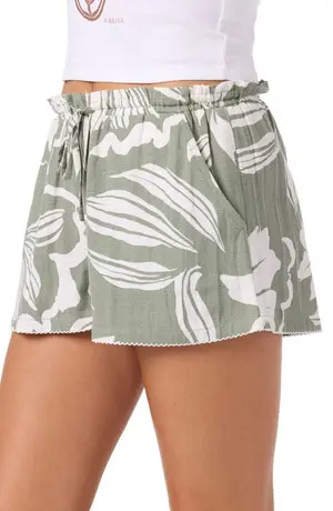 O'Neill Layne Floral Drawstring Shorts
