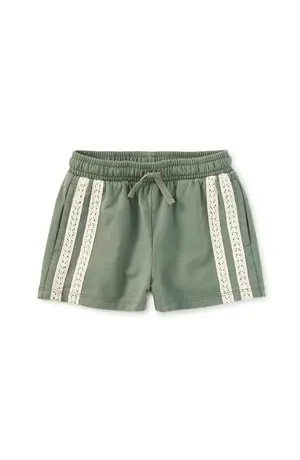 TEA COLLECTION Crochet Sporty Shorts - Dried Rosemary