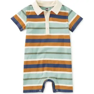 TEA COLLECTION Polo Baby Romper - Mineral