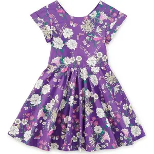 TEA COLLECTION Floral Button Back Skirted Dress - Portuguese Floral