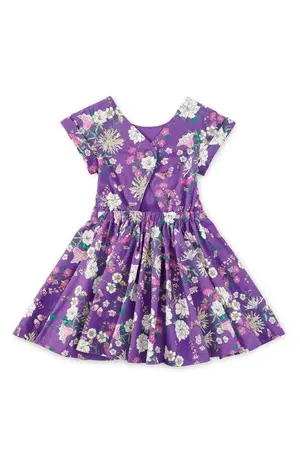 TEA COLLECTION Floral Button Back Skirted Dress