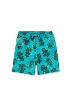 TEA COLLECTION Mid-length Swim Trunks - Hopalong Frogs