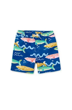 TEA COLLECTION Mid-length Swim Trunks - Sardinas Del Mar