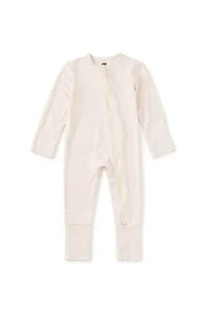 TEA COLLECTION Footed Baby Romper - Honeysuckle Rose
