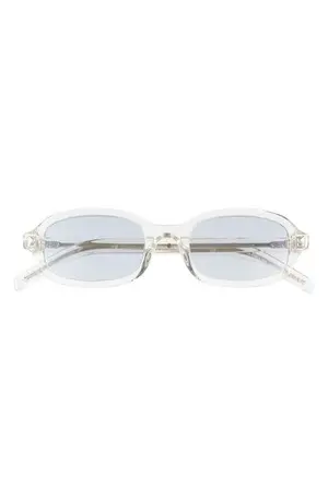 Prada 50mm Oval Sunglasses - Transparent Champagne/grey