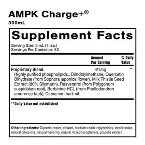QUICKSILVER SCIENTIFIC Ampk Charge Plus Metabolic Energy Support Supplement