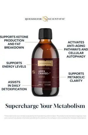 QUICKSILVER SCIENTIFIC Ampk Charge Plus Metabolic Energy Support Supplement