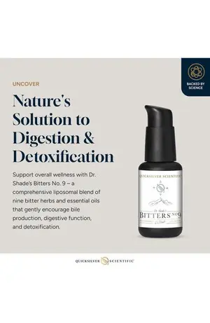 QUICKSILVER SCIENTIFIC Bitters No 9 Fast Acting Liposomal Digestive Support Supplement