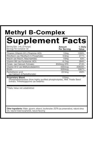 QUICKSILVER SCIENTIFIC Methyl B Complex Liposomal Liquid B Vitamin Supplement