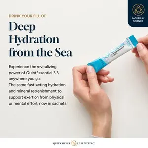 QUICKSILVER SCIENTIFIC Quintessential Hypertonic Filtered Sea Water Hydration Sachets