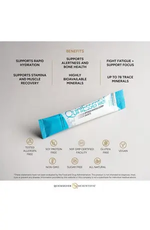 QUICKSILVER SCIENTIFIC Quintessential Hypertonic Filtered Sea Water Hydration Sachets