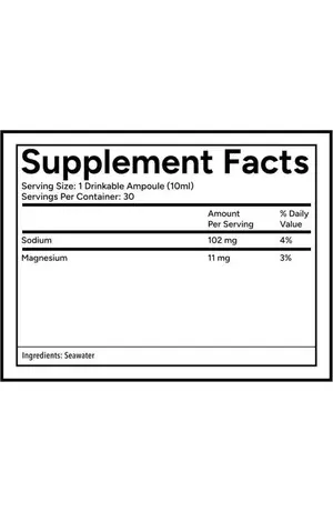 QUICKSILVER SCIENTIFIC Original Quinton Hypertonic Sea Water Liquid Supplement