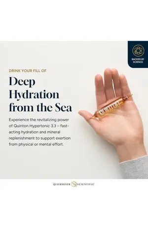 QUICKSILVER SCIENTIFIC Original Quinton Hypertonic Sea Water Liquid Supplement
