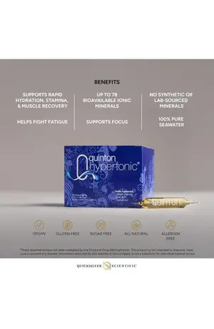 QUICKSILVER SCIENTIFIC Original Quinton Hypertonic Sea Water Liquid Supplement