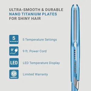 BABYLISSPRO Nano Titanium 1½ " Ultra-sleek Straightener - Blue