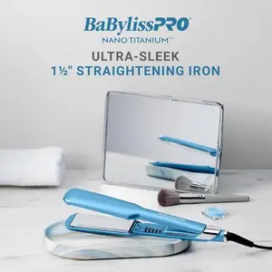 BABYLISSPRO Nano Titanium 1½ " Ultra-sleek Straightener - Blue