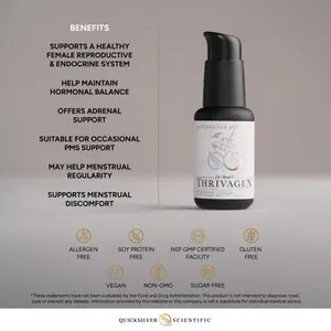 QUICKSILVER SCIENTIFIC Thrivagen Adaptogenic Shatavari And Maca Root Supplement