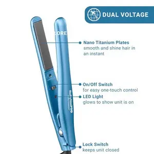 BABYLISSPRO Nano Titanium ¾" Ultra-sleek Straightener