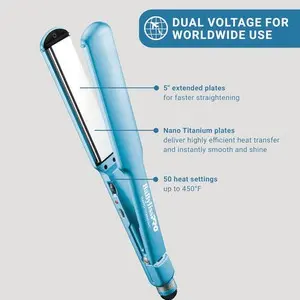 BABYLISSPRO Nano Titanium 1½" Ultra-thin Flat Iron - Blue