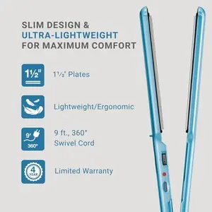 BABYLISSPRO Nano Titanium 1½" Ultra-thin Flat Iron - Blue