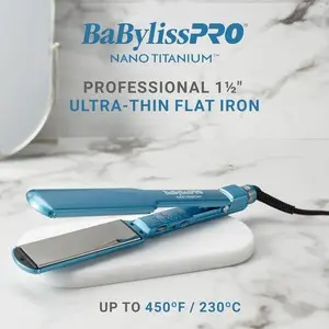 BABYLISSPRO Nano Titanium 1½" Ultra-thin Flat Iron - Blue