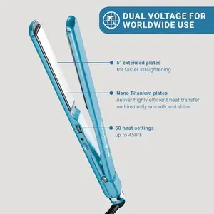 BABYLISSPRO Nano Titanium 1" Ultra-thin Flat Iron - Blue
