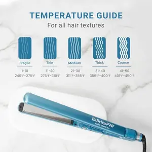 BABYLISSPRO Nano Titanium 1" Ultra-thin Flat Iron - Blue