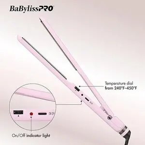 BABYLISSPRO Nano Titanium Limited Edition 1" Ultra-thin Flat Iron - Pink