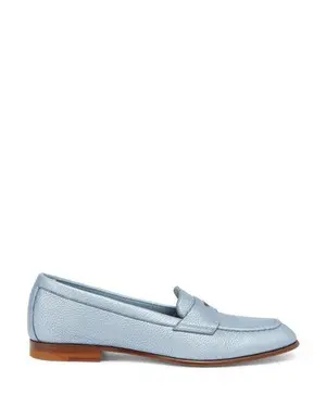 Santoni Metallic Flats For Women