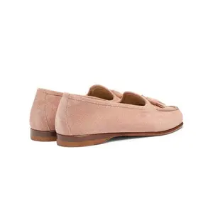 Santoni Suede Andrea Tassel Loafer