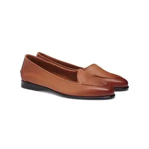 Santoni Leather Andrea Loafer - Brown
