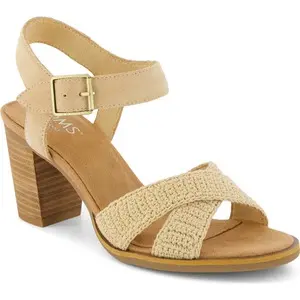 Toms Majorca Ankle Strap Sandal - Medium Beige Crochet