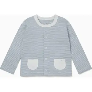 MORI Cardigan Blue Stripe