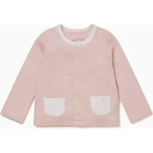 MORI Cardigan Blush Stripe