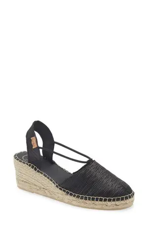 TONI PONS Telma Espadrille Wedge - Negre