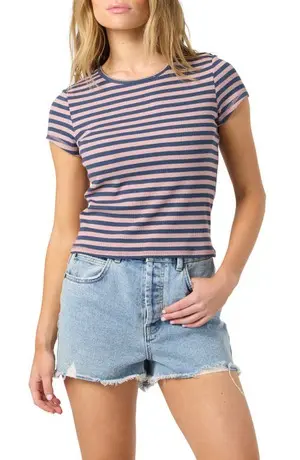 O'Neill Stripe Baby Tee - Deauville Mauve