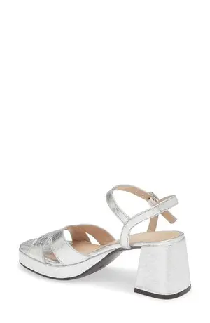 WONDERS Ankle Strap Platform Sandal - Perl Plata