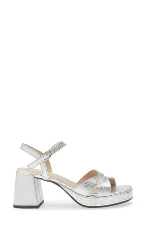 WONDERS Ankle Strap Platform Sandal - Perl Plata
