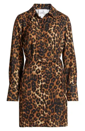 Sam Edelman Leopard Print Shirt Dress