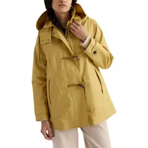 SEASALT CORNWALL Sea Drift Waterproof Linen & Cotton Rain Coat - Pear