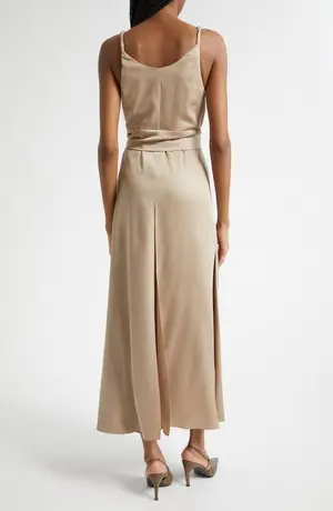 Emporio Armani Dune Crepe Midi Dress