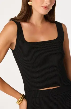 Astr The Label Halie Ribbed Crop Tank