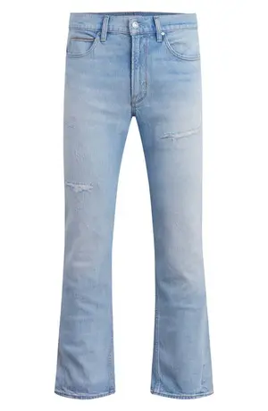 Hudson Jeans Walker Ripped Kick Flare Jeans