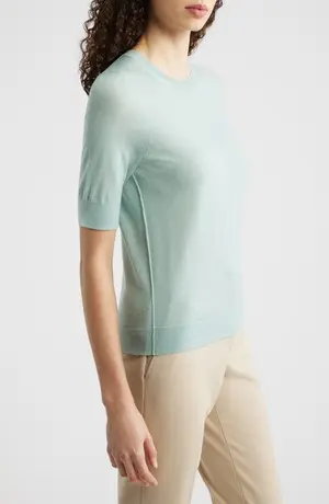 BOSS Farbella Short Sleeve Wool Sweater