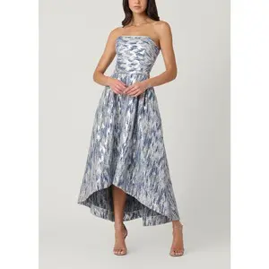 Shoshanna Jacquard Strapless Cocktail Dress