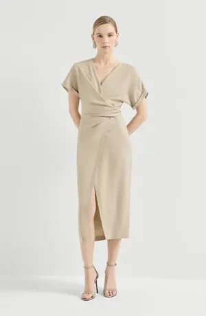 Brunello Cucinelli Wrap-effect Dress