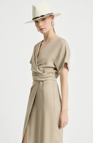 Brunello Cucinelli Wrap-effect Dress