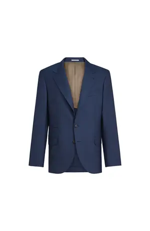 Brunello Cucinelli Houndstooth Blazer - Navy Blue